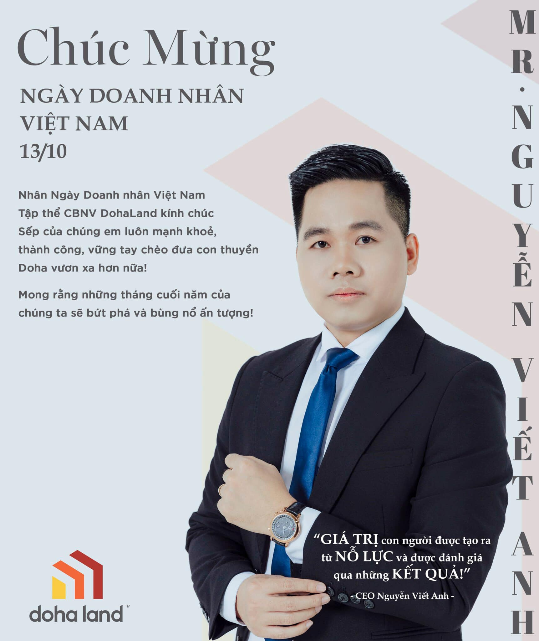 CHÚC MỪNG NGÀY DOANH NHÂN VIỆT NAM - Doha Land