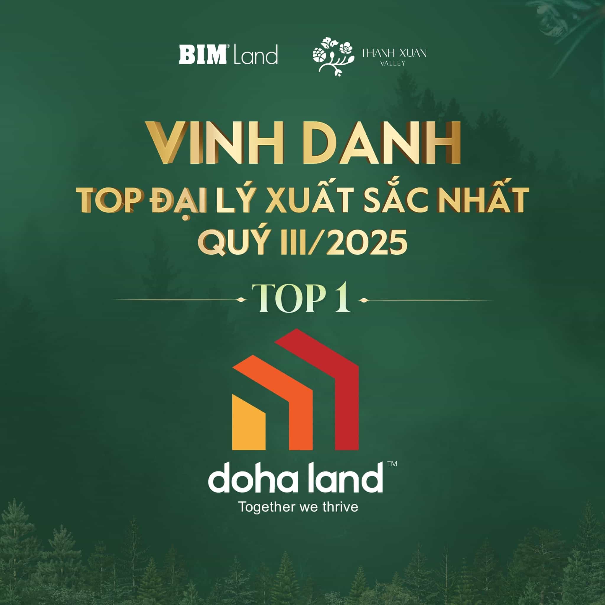 DOHA LAND - VINH DANH ĐẠI LÝ XUẤT SẮC NHẤT QUÝ III DỰ ÁN THANH XUÂN ...
